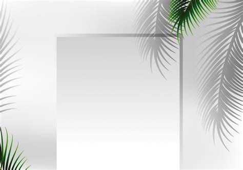 Абстрактная рамка из зеленых листьев с копией пространства Бесплатно Psd Файл