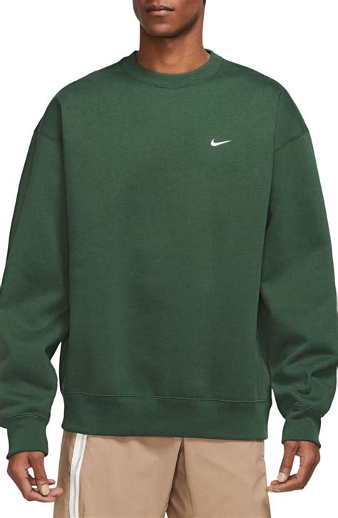 Nike Solo Swoosh Oversize Crewneck Sweatshirt Nordstrom
