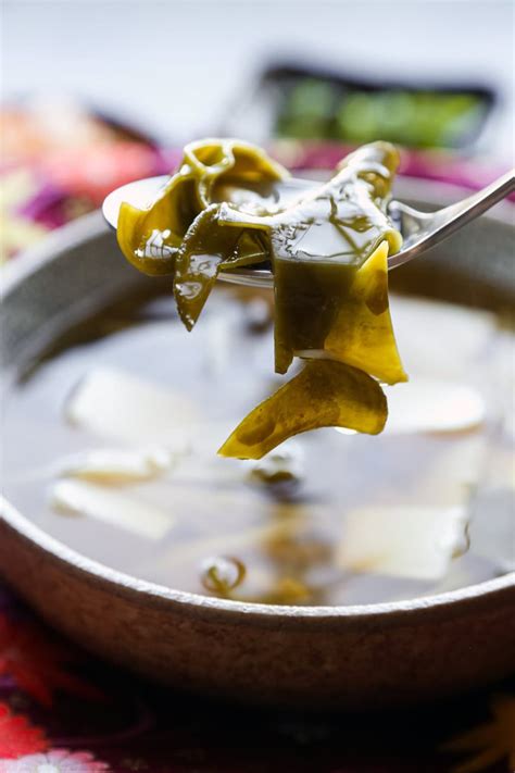 Korean Seaweed Soup Tofu Miyeok Guk Pickled Plum