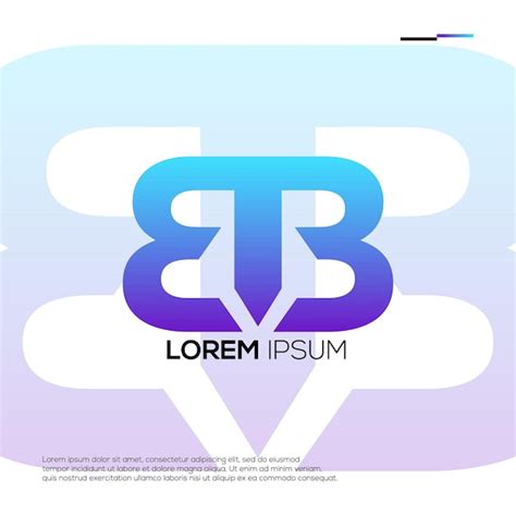 Premium Vector Modern Initials Bb Logo Design Ideas