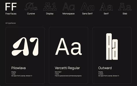 Free Faces [fonts] No Code Supply Co