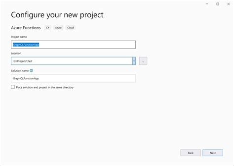 run a graphql backend as an azure function