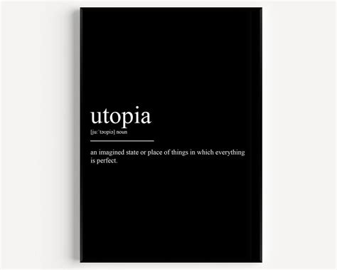 Utopia Definition Print Magic Posters