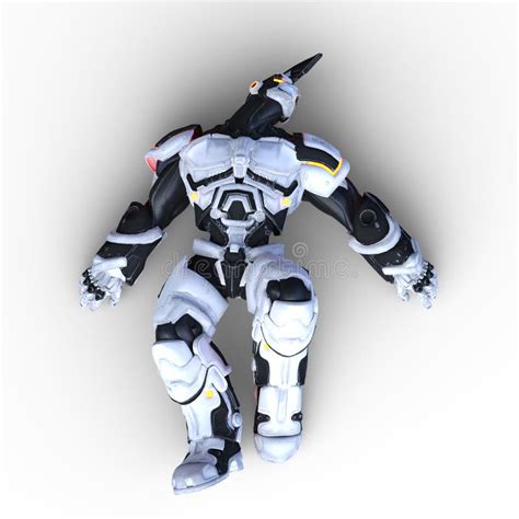 3d Rendering Of A Robot Monster Stock Illustration Illustration Of Cyber Robot 267701303