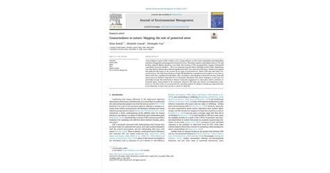 Connectedness To Nature Mapping The Role Of Protected Areas Dawra Madwarna