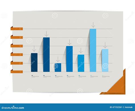 Graph Chart Infographic Elements Stock Vector Illustration Of Data Growth 47152261