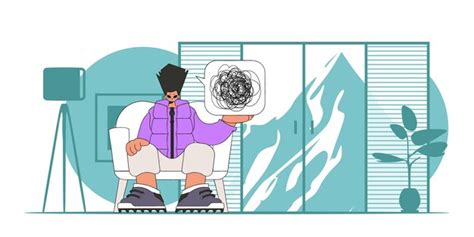 Premium Vector A Person Consumed By A Sense Of Hopelessness And