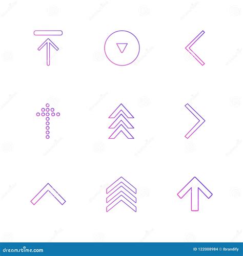 Arrows Directions Pointer Arrow User Interface Pointer Stock