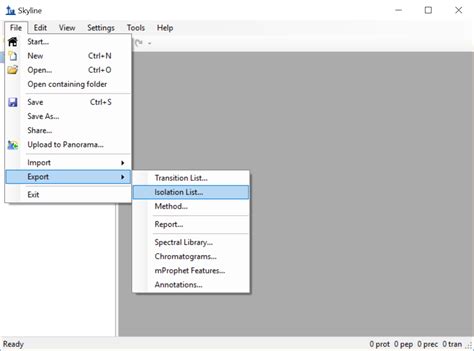 Generating An Overlapping Window Isolation List Using Skyline Home Software Skyline