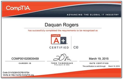 Comptia Network Ce Certificate Ppt