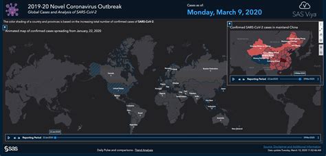 Using Data Visualization To Track The Coronavirus Outbreak Sas Voices