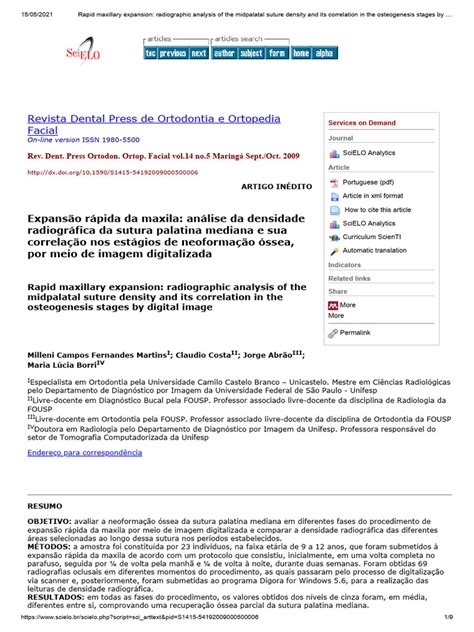 Rapid Maxillary Expansion Radiographic Analysis Of The Midpalatal Suture Density And Its