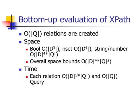 Ppt Efficient Algorithm For Processing Xpath Queries Powerpoint