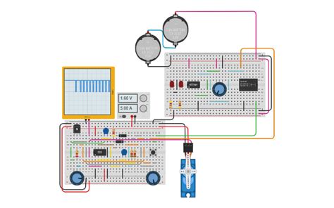 Circuit Design Séquence Servo Attiny 5 Tinkercad