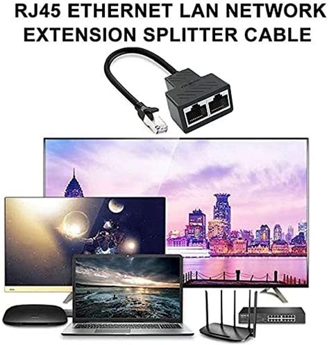 Rj45 Network Ethernet Splitter Cable Esbeecables Ethernet Splitter 1