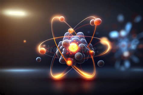 Atomic Science Molecular Atom Generative Ai Design Stock Image Image Of Molecule Circle