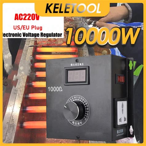 AC V Voltage Regulator Portable Temperature Speed Adjustable Voltage Regulator Compact