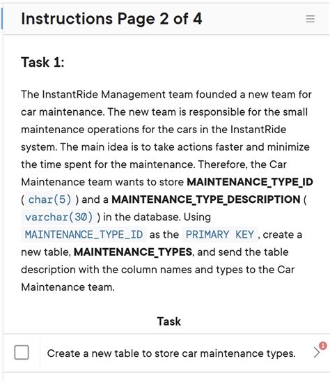 Solved Scenario And Database Model Instantride Instantride