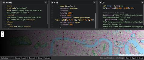 Html How To Add A Gradient Over A Leaflet Map Stack Overflow