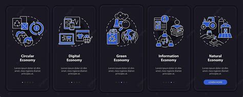 Mobile App Screen Night Mode Onboarding For Economy Models Vector