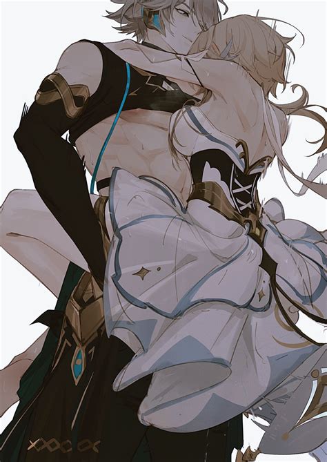 Lumine And Alhaitham Genshin Impact Drawn By Aoma Xuanzexuexi