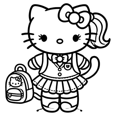 38 Coloriage Hello Kitty Gratuit Mignonnerie à Linfini