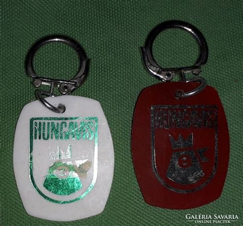 Retro 1960s Hungavis Bov Orosházi Poultry Processing Key Chains Together As Shown In The