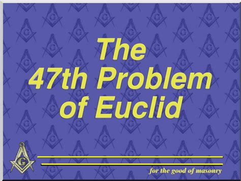 Ppt The 47th Problem Of Euclid Powerpoint Presentation Free Download