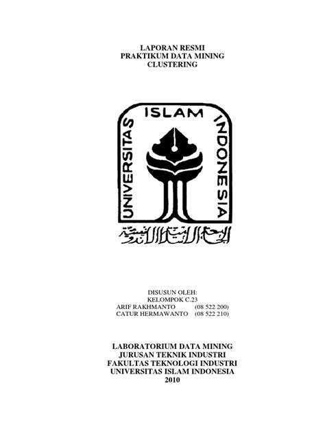 pdf laporan praktikum data mining compress pdf data mining