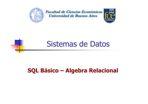 Algebra Relacional Y Sql