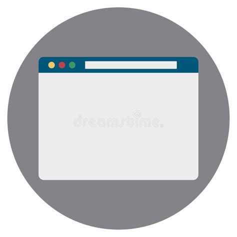 Image Browser Interface Internet Web Navigation Online Search Window Vector Illustration