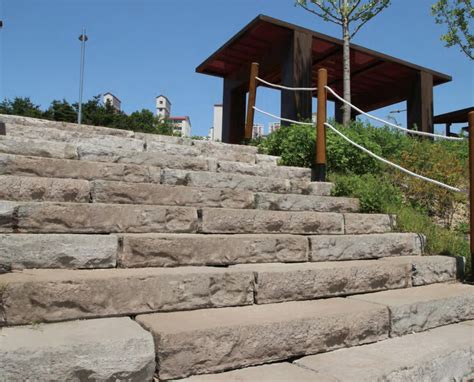 이노블록 계단석 대용d 스텝 Dimencional Step 계단블록 디멘셔널스텝 스텝 계단 경관옹벽 경관블럭 조경블럭 정원 전원주택