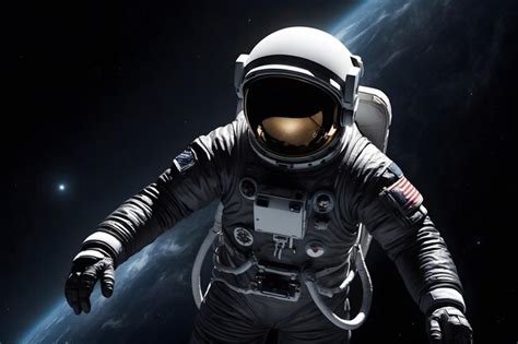 Premium Photo A Close Up Of An Astronaut With A Spacesuit With An Isolated Background