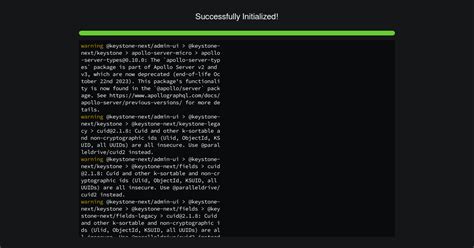 Keystone Next Example Sandbox Codesandbox