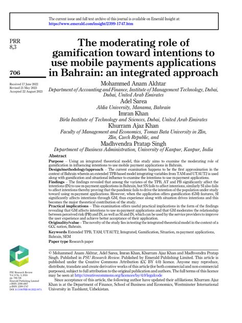 2023 Mohammed Anam Akhtar Pdf Attitude Psychology Intention