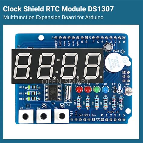 Arduino Real Time Clock Shield Digital Tube Module Thermal Rtc Tm1636