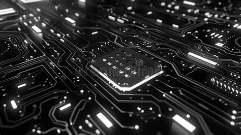 Technology In Computing Circuit Processor With Digital Electronics Motherboard Hardware In