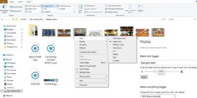 How To Resize Desktop Icons Fonts And Other Display Items In Windows Make Tech Easier