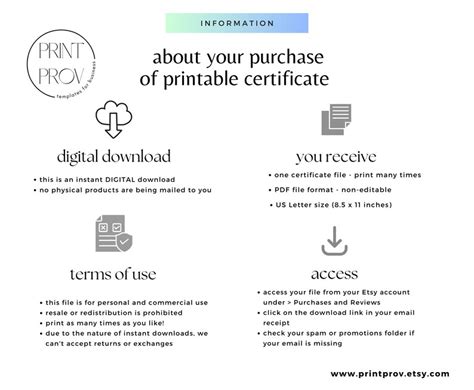 Printable Certificate Of Authenticity For Original Artwork Us