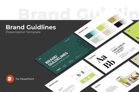 Руководство по бренду Шаблон Powerpoint Шаблоны презентаций Включая брендинг и методические