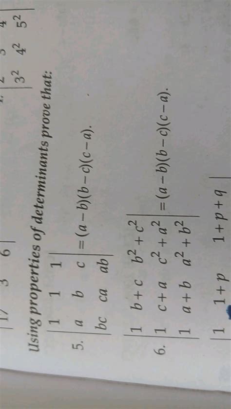 Using Properties Of Determinants Prove That Leftbegin Array Ccc 1