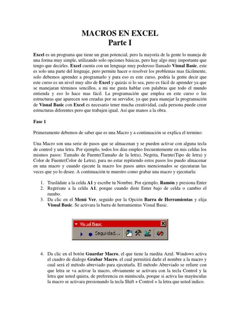 guia ilustrativa para macros de excel pdf pdf macro informática