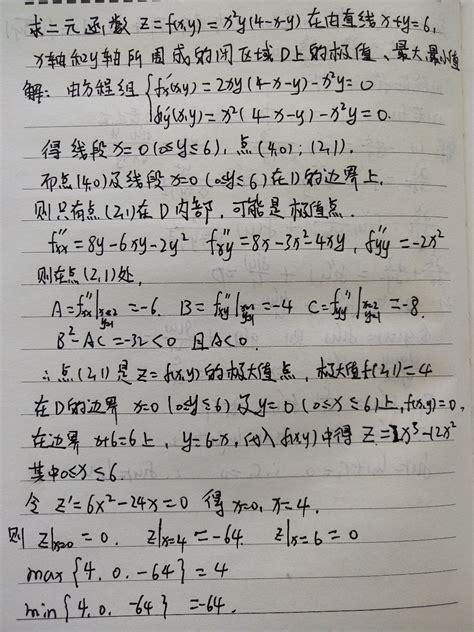 二战考研你不是一个人 多元函数求极值最值问题 2 哔哩哔哩