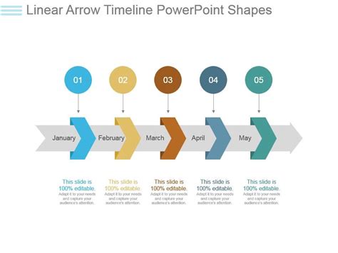 Linear Arrow Timeline Powerpoint Shapes PPT Images Gallery PowerPoint Slide Show