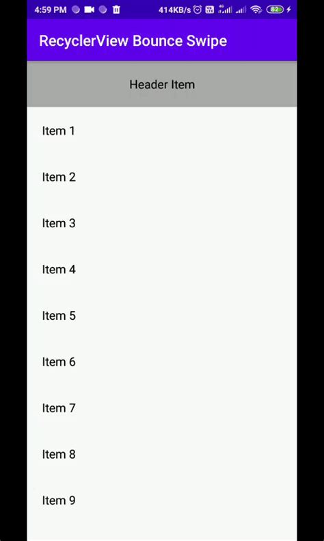 Github Kariot Recyclerview Bouncing Swipe Demo On Recyclerview Swipe