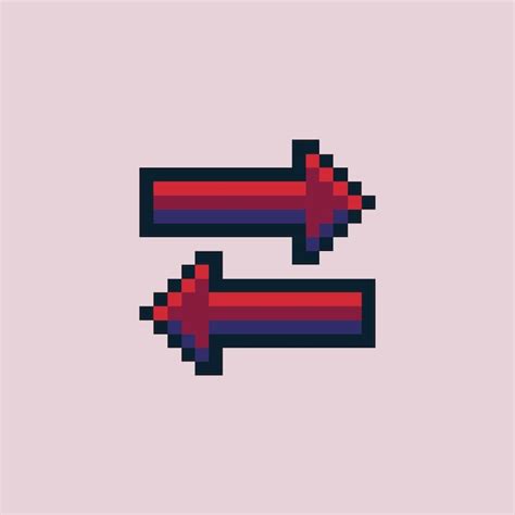 Premium Vector Pixel Art Arrow Icon