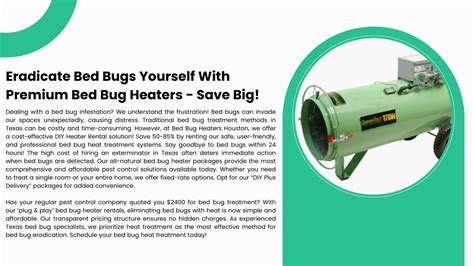 Ppt Effective Bed Bug Heat Treatment Rent A Heater To Kill Bed Bugs