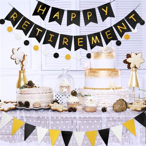 烫金happy Retirement退休生日横幅 纸花气球吊饰派对套装现货供 阿里巴巴