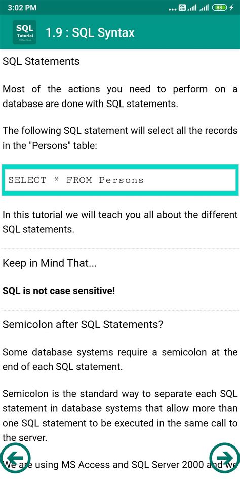 Sql Tutorial Apk For Android Download