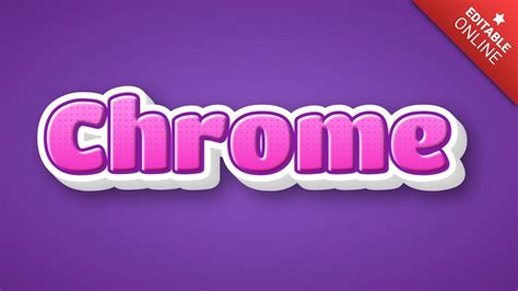 Chrome Soft Pink 3d Text Effect Generator